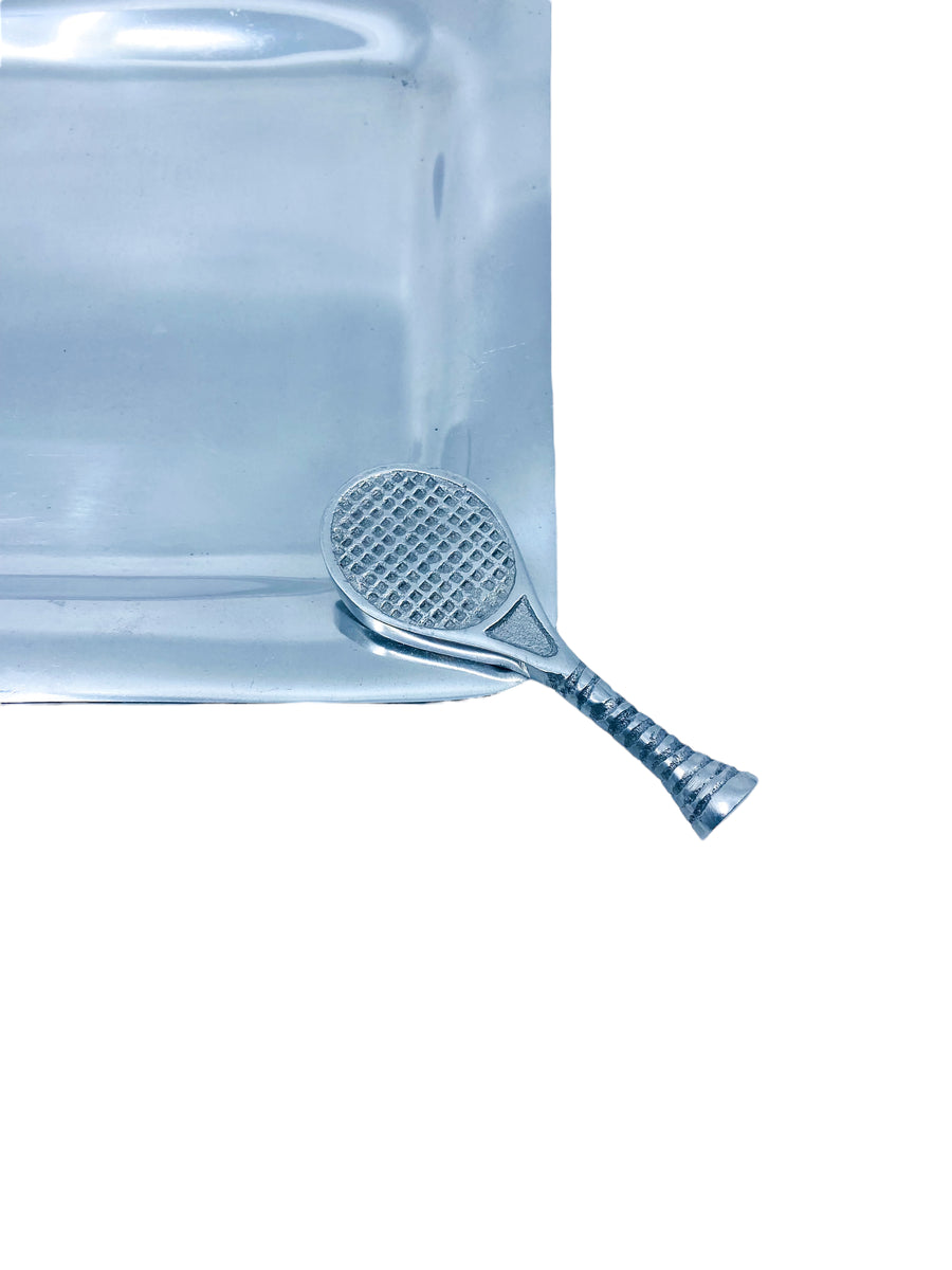 Metal Square Tennis Racket Plates, Set of 3 – The Thriftocrat